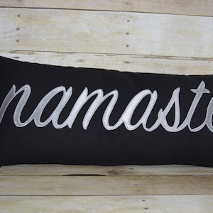 Applique Yoga Namaste Pillow - Etsy