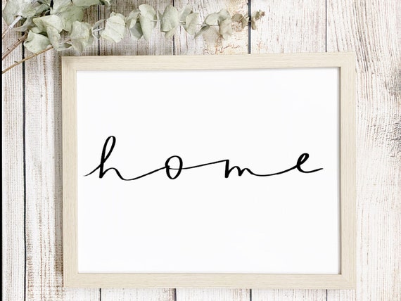 Home Printable Art Home Sign Home Print Home Wall Art | Etsy
