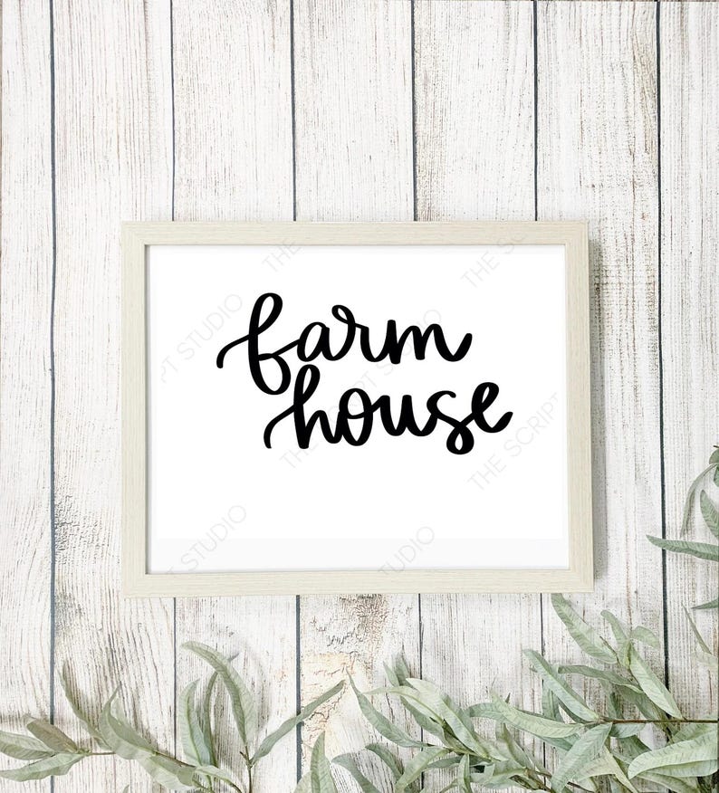 Farm House Printable, Farm House Sign, Farm House Print, Farm House Art ...
