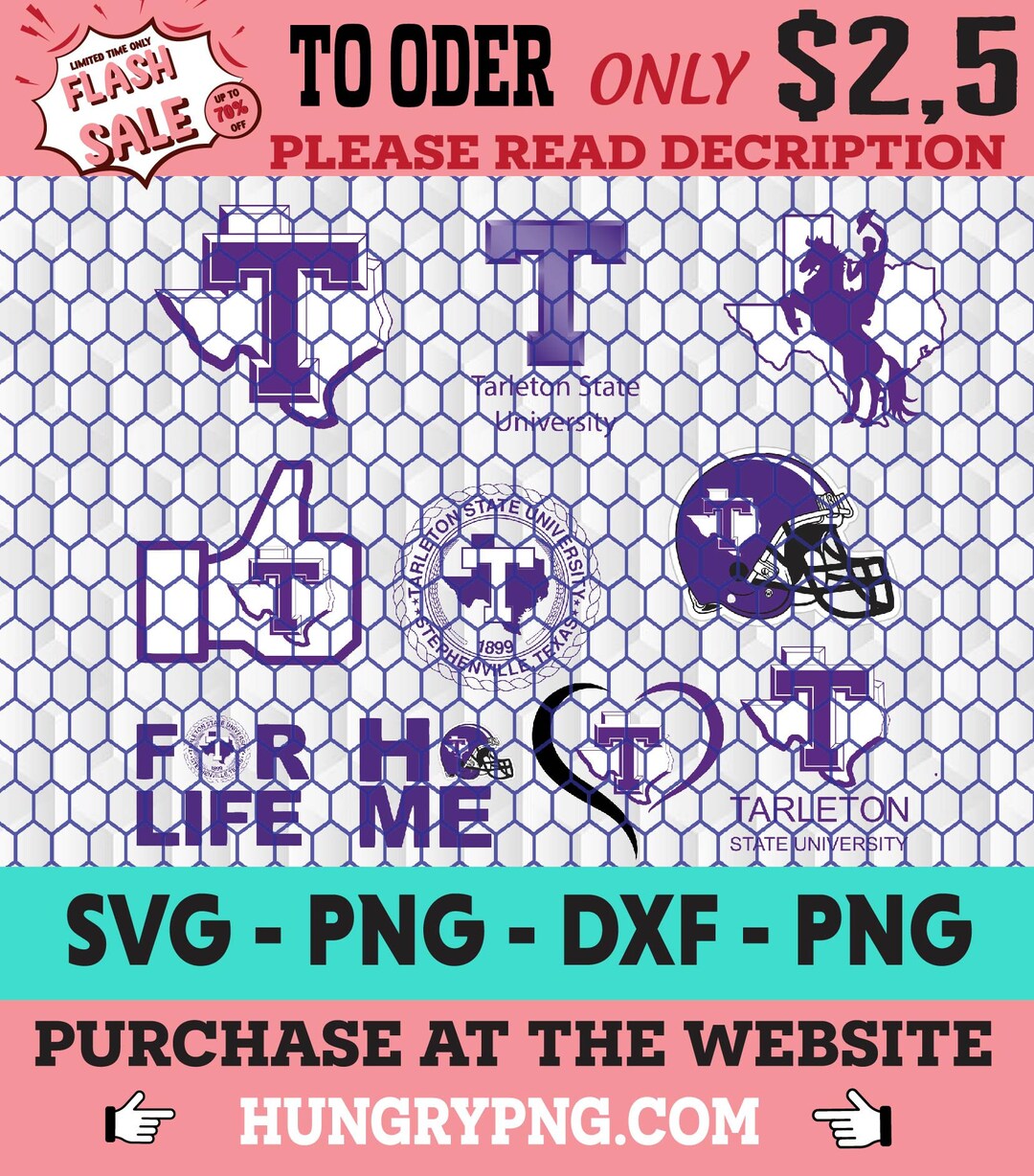 Tarleton-state-texans Football Team Svg Tarleton-state-texans - Etsy