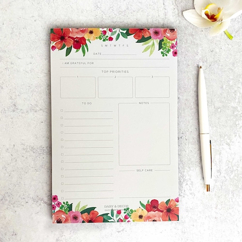 100 Page Daily Planner Notepad to Do List Planner - Etsy