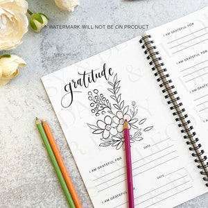 Gratitude Journal Self Care Daily Gratitude Coloring Journal - Etsy