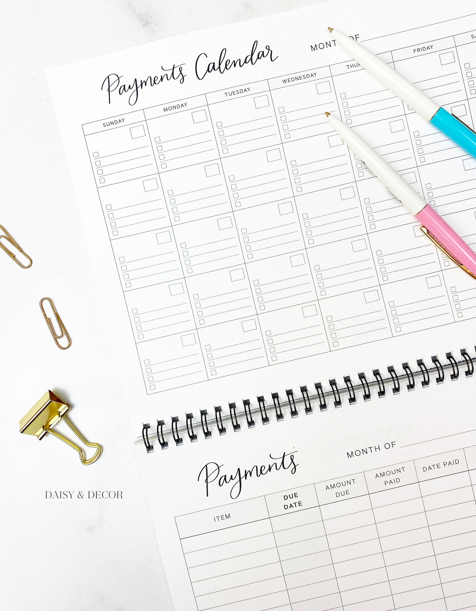 Bill Tracker Journal Pay Bills on Time Bill Tracker™ Journal - Etsy