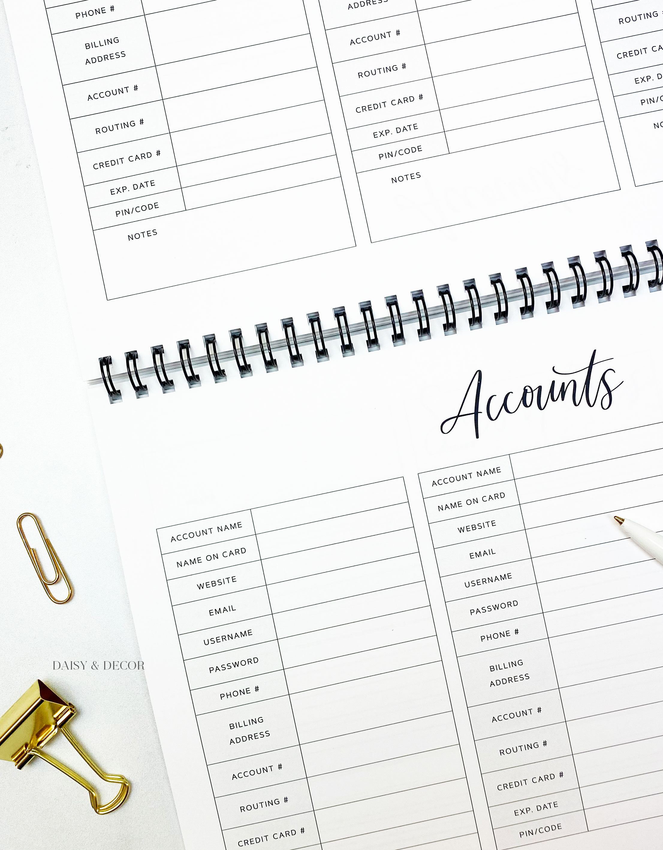 Bill Tracker Journal Pay Bills on Time Bill Tracker™ Journal - Etsy