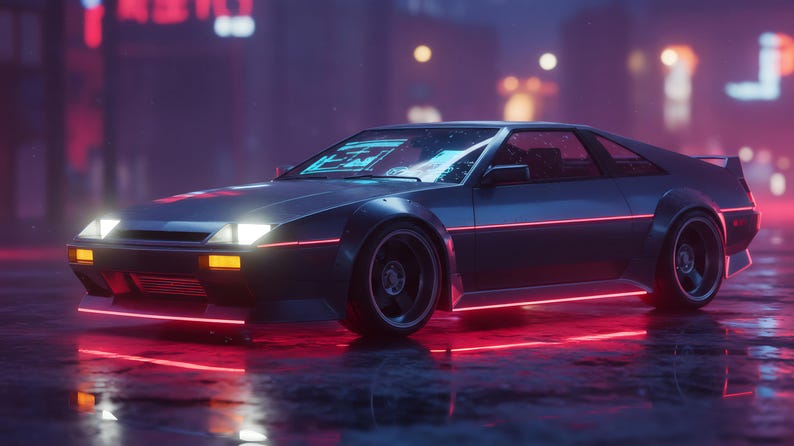 Cyberpunk Police Car Art for Samsung Frame TV: Blade Runner Inspired (digital Download) - Etsy