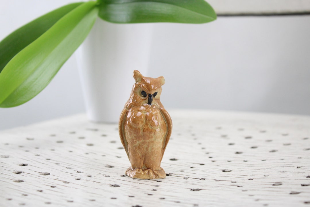 Owl Porcelain Figures 70s Showcase Figure Handmade - Etsy