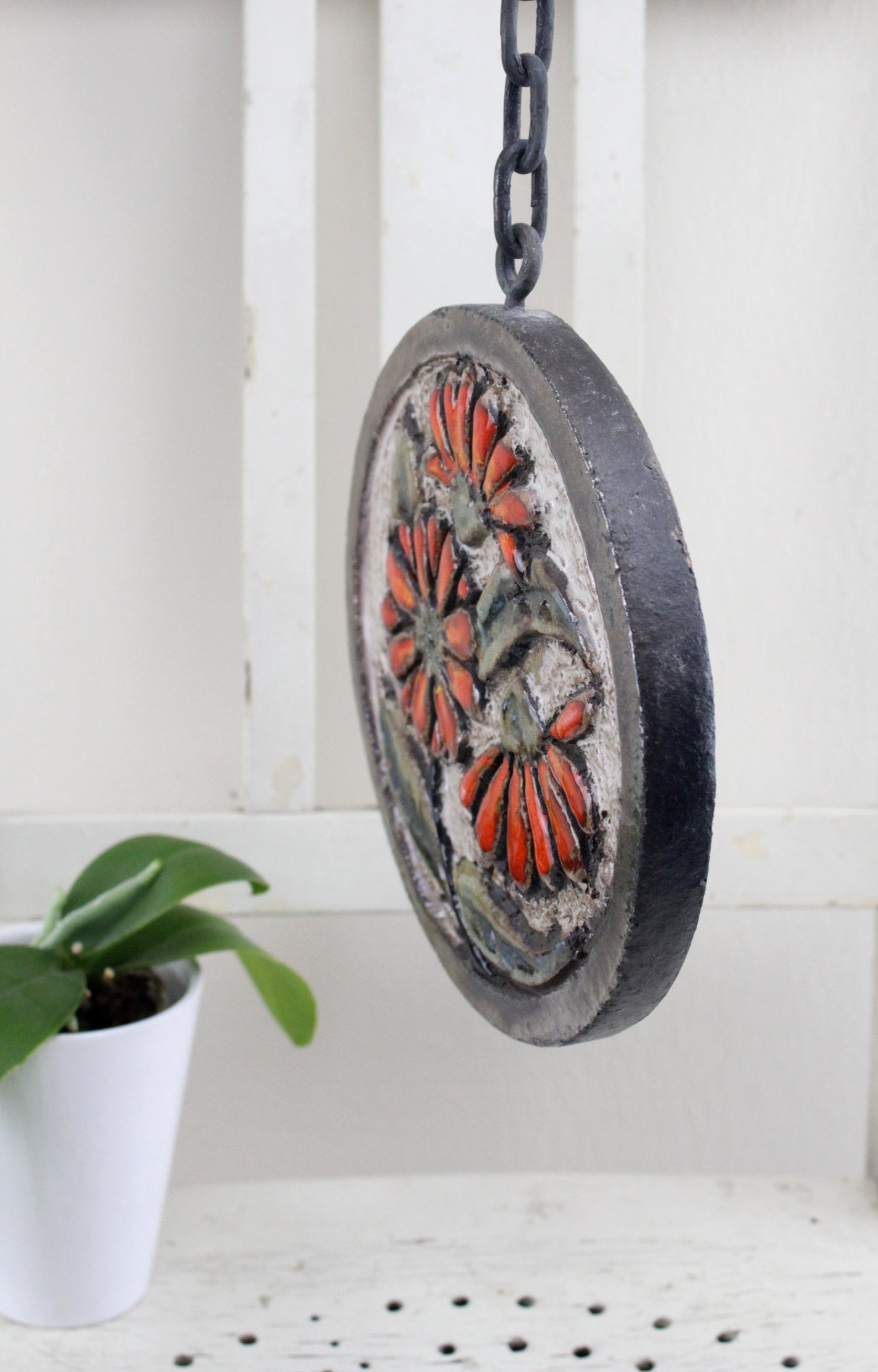 Vintage. Handmade Ceramic Pictures Ceramic Wall Art Mid - Etsy