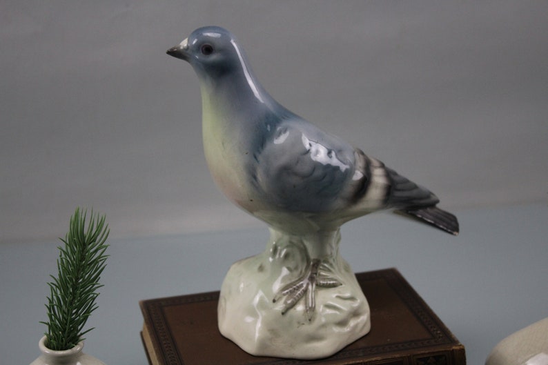 Vintage . Pigeon Carrier Pigeon Porcelain Figure Animal Bird - Etsy