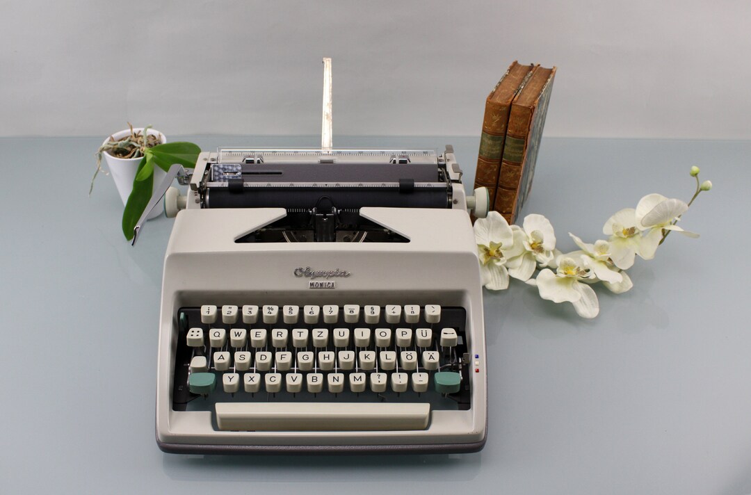 Vintage Typewriter Olympia MONICA Functional Typewriter Office ...