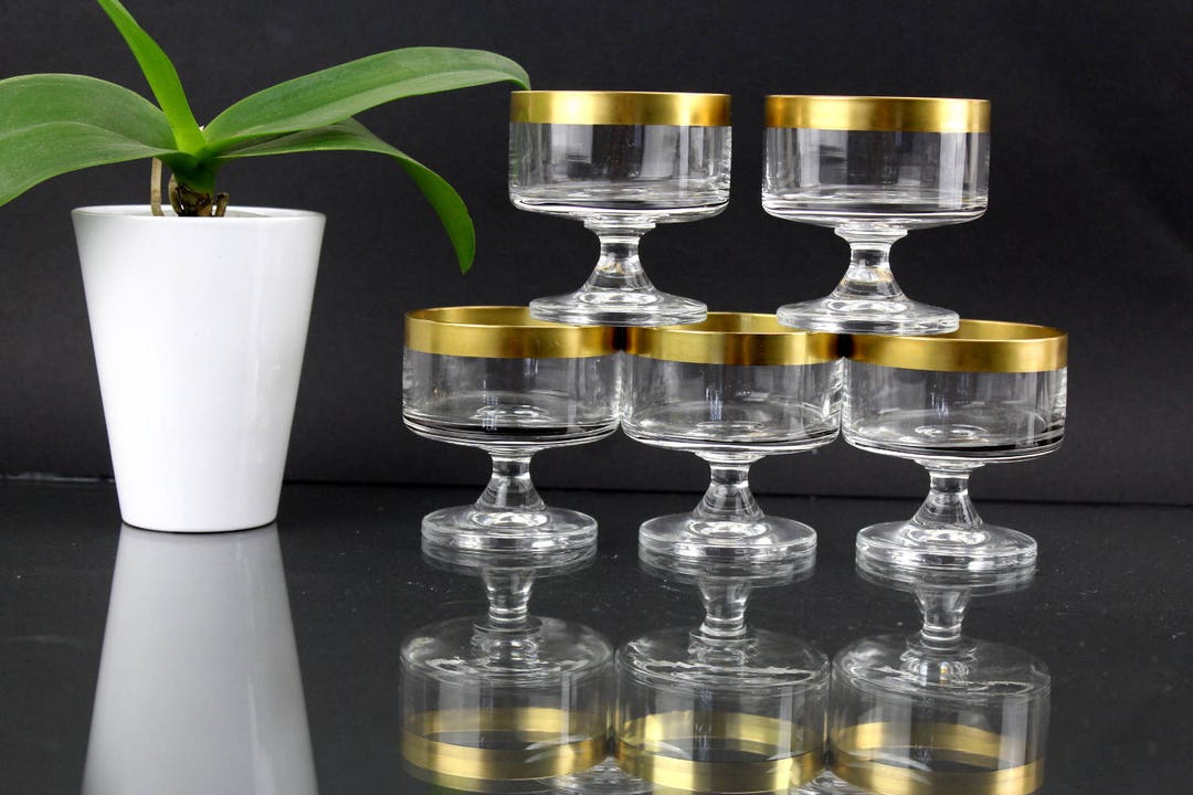 Shot Glasses Crystal Glass 50s Bar Crystal Glasses 5 Piece Set - Etsy