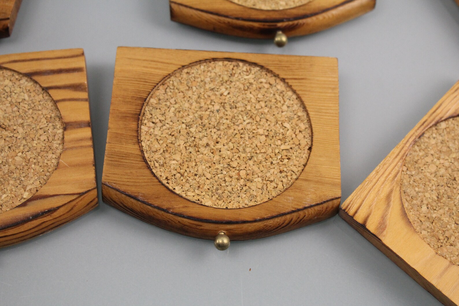 Mid Century 70s Vintage Wooden Coasters High Quality Handmade - Etsy