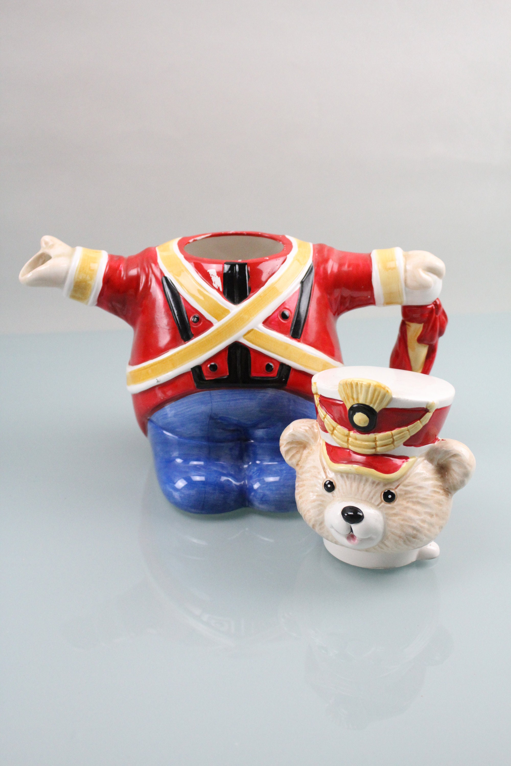 Vintage Teapot Dancing Bear Circus Bear Porcelain Coffee Pot Teapot ...