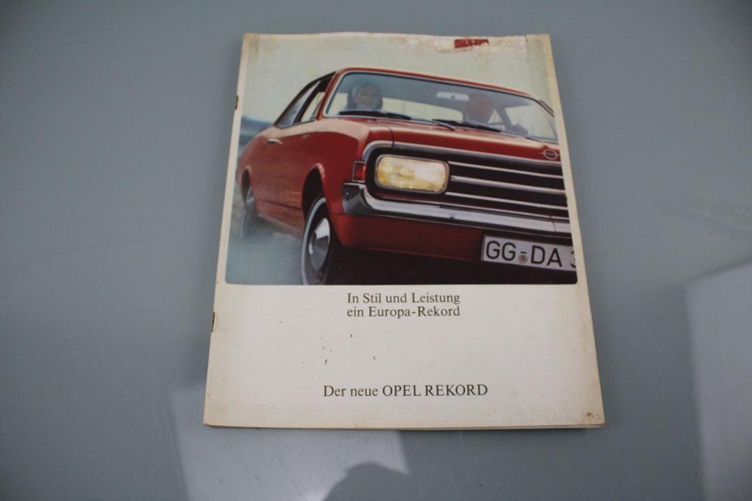 RARITY Brochure Opel Rekord From 1966 Vintage Newspaper - Etsy