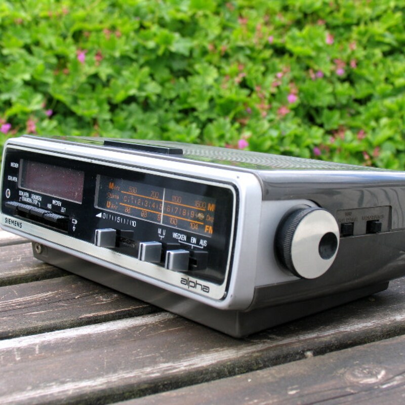 1960s Clock Radio - Etsy