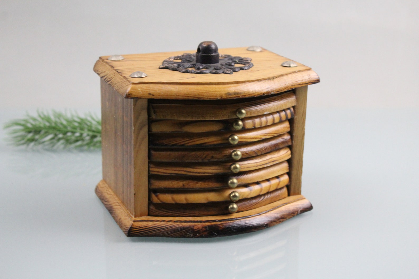 Mid Century 70s Vintage Wooden Coasters High Quality Handmade - Etsy