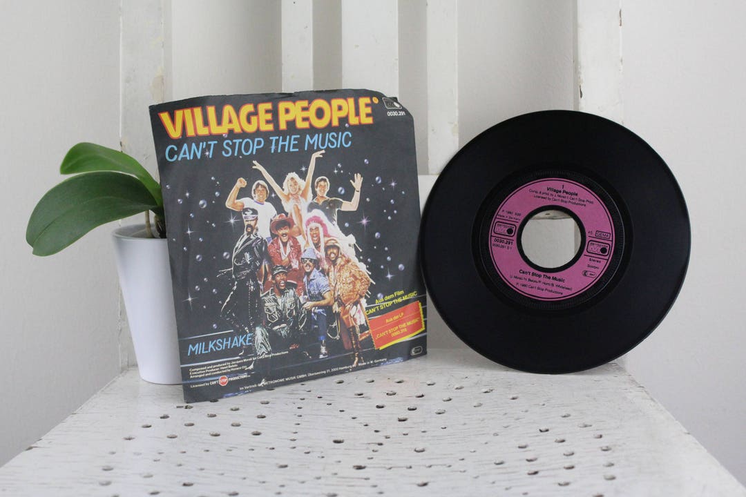 Record Village People Can't Stop the Music - Etsy