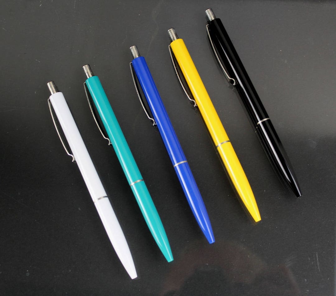 Vintage Ballpoint Pen SCHNEIDER ,germany ,various Colors Mix 5 Pieces ...