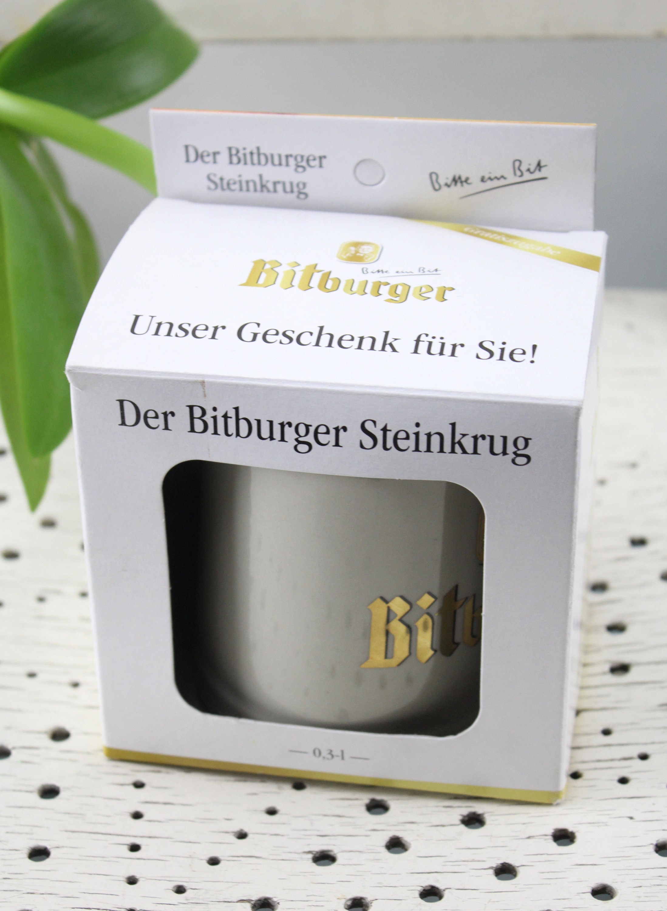 Vintage. Beer Mug Bitburger 0.3 Liter Volume Ceramic Porcelain | Etsy