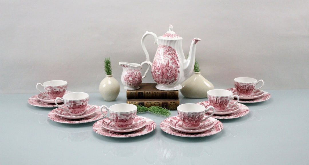 Vintage. the Hunter by Myott Hand Engraved Permanent Colors Made in ...