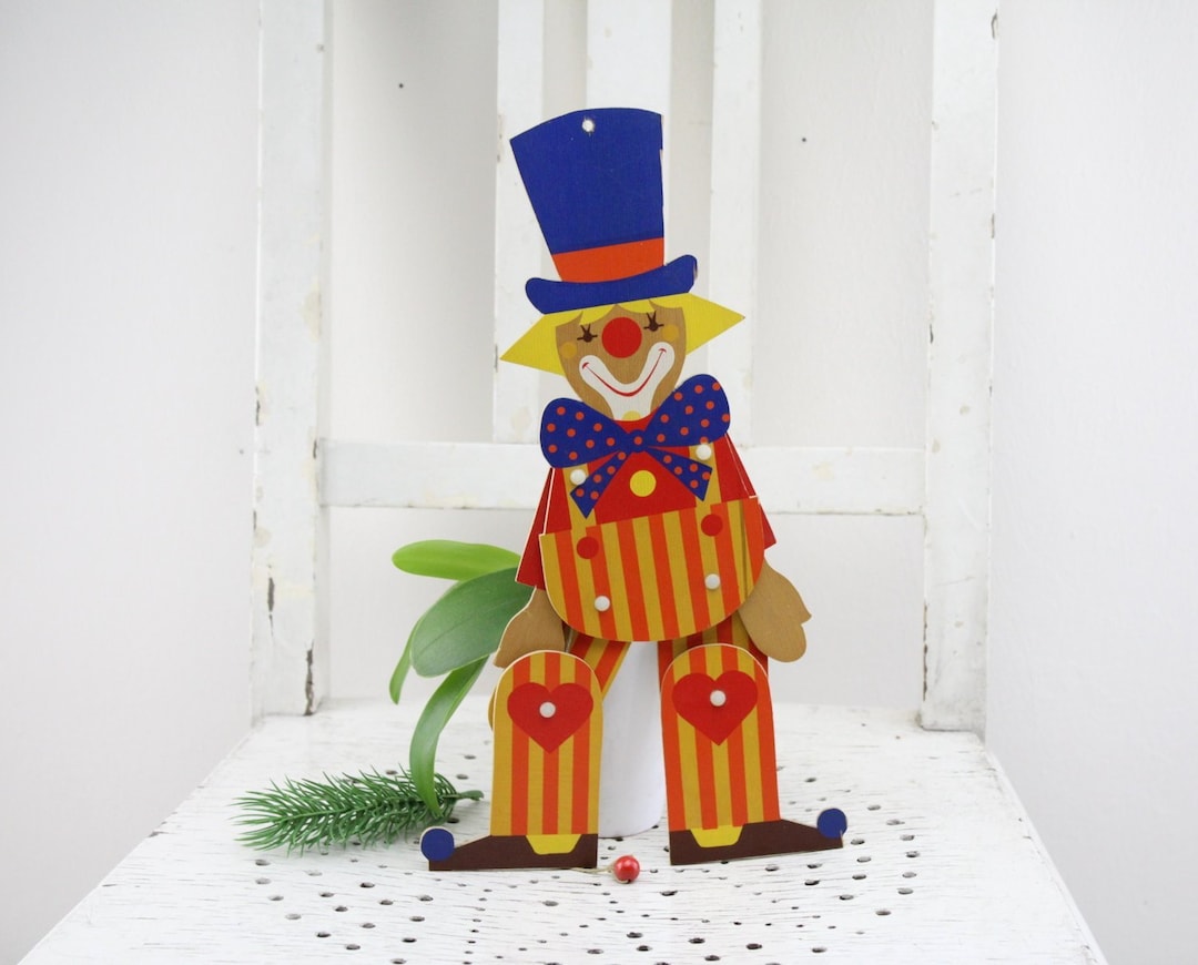 60s Mertens, Clown Jumping Jack, Jumping Jack Children's Room Wall ...