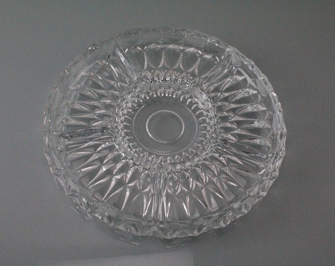 Crystal Glass Serving Plate 50s Table Decoration Bowl for Serving Glass ...