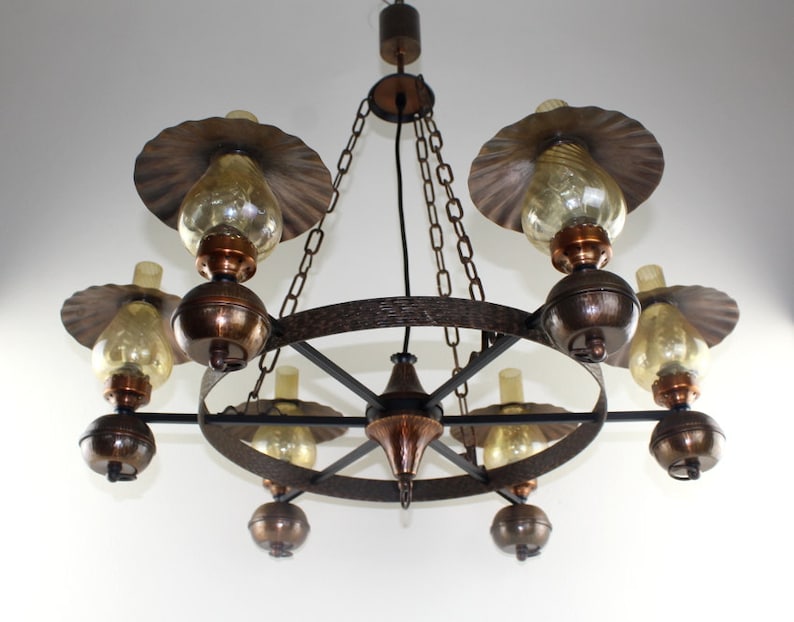 Extra Large 60s Hanging Lamp Ceiling Lamp Copper Lamps Ceiling Lamp - Etsy