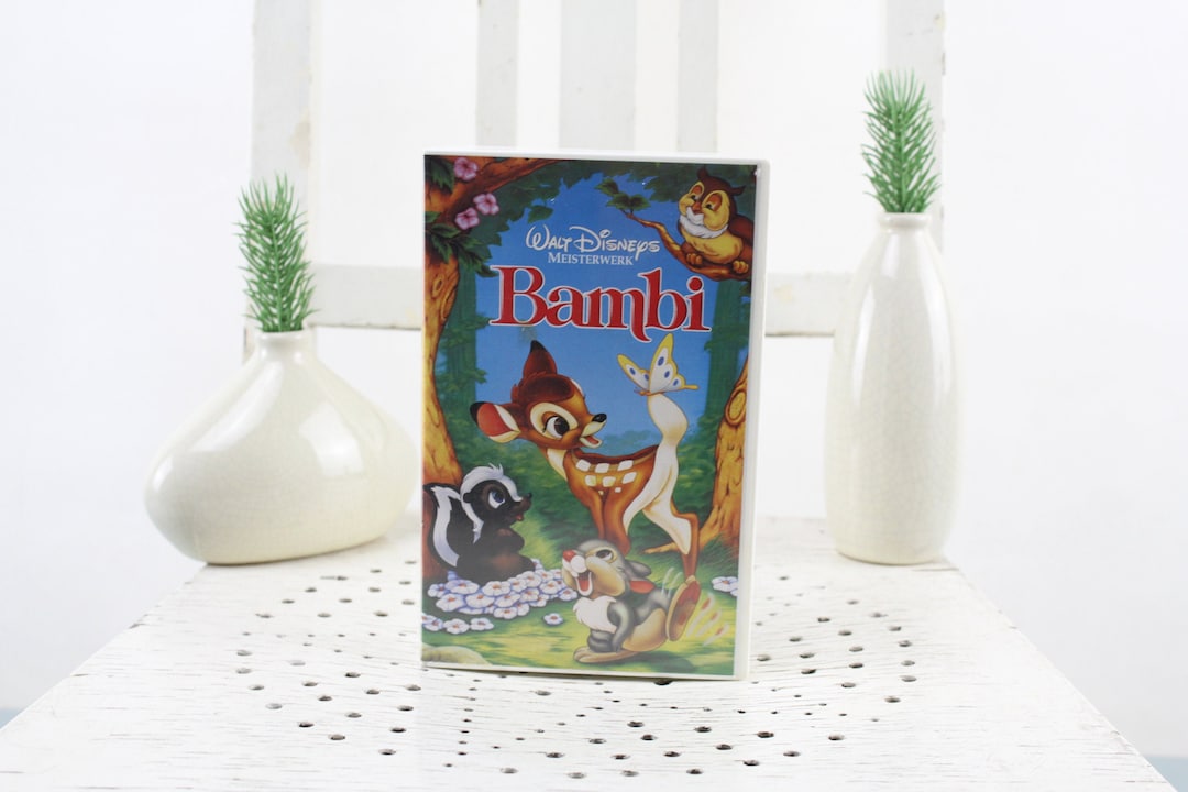 Walt Disney BAMBI Masterpiece Video Cassette for Video Recorder ...