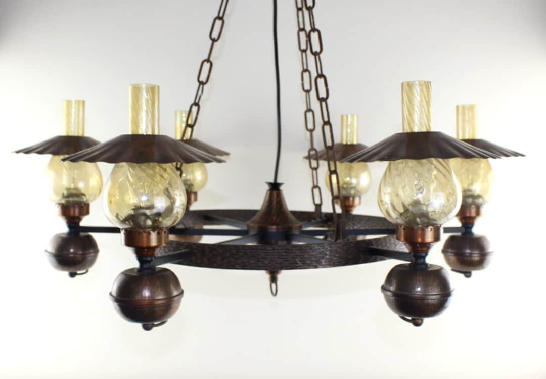 Extra Large 60s Hanging Lamp Ceiling Lamp Copper Lamps Ceiling Lamp - Etsy