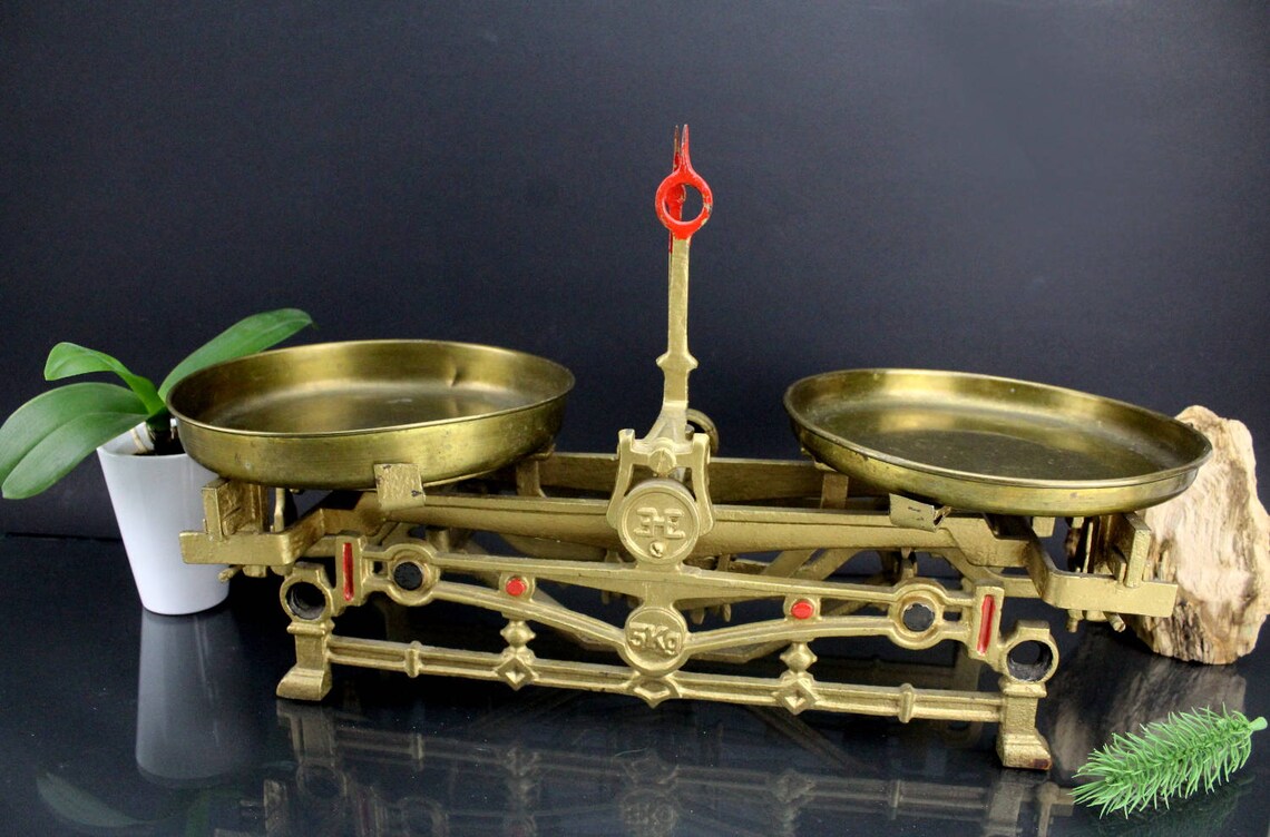 Vintage Art Deco Kitchen Scale – Antique Scale 1920s Yugoslavia – Retro ...