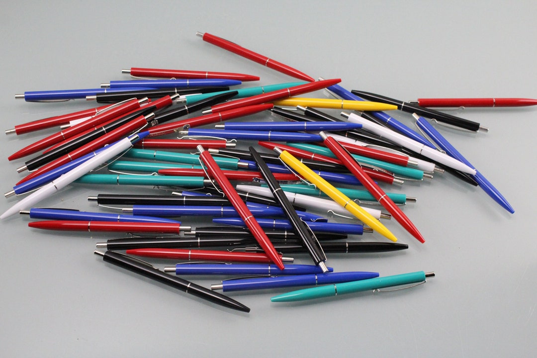 Vintage Ballpoint Pen SCHNEIDER ,germany ,various Colors Mix 5 Piece ...