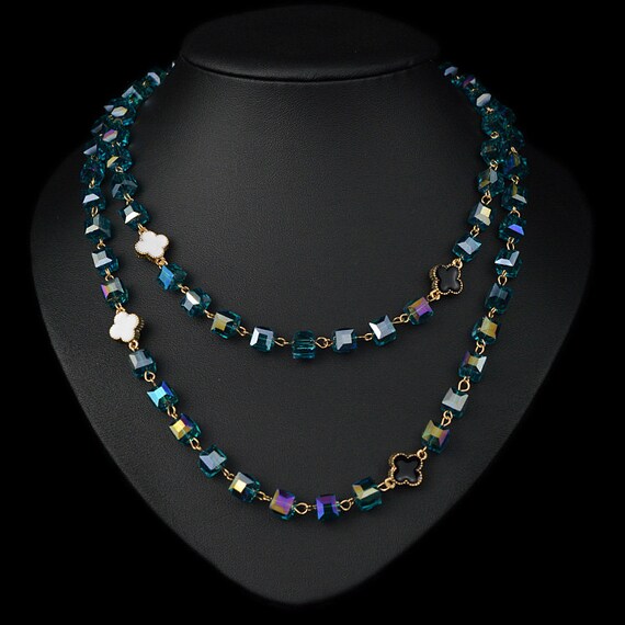Crystal necklace price store