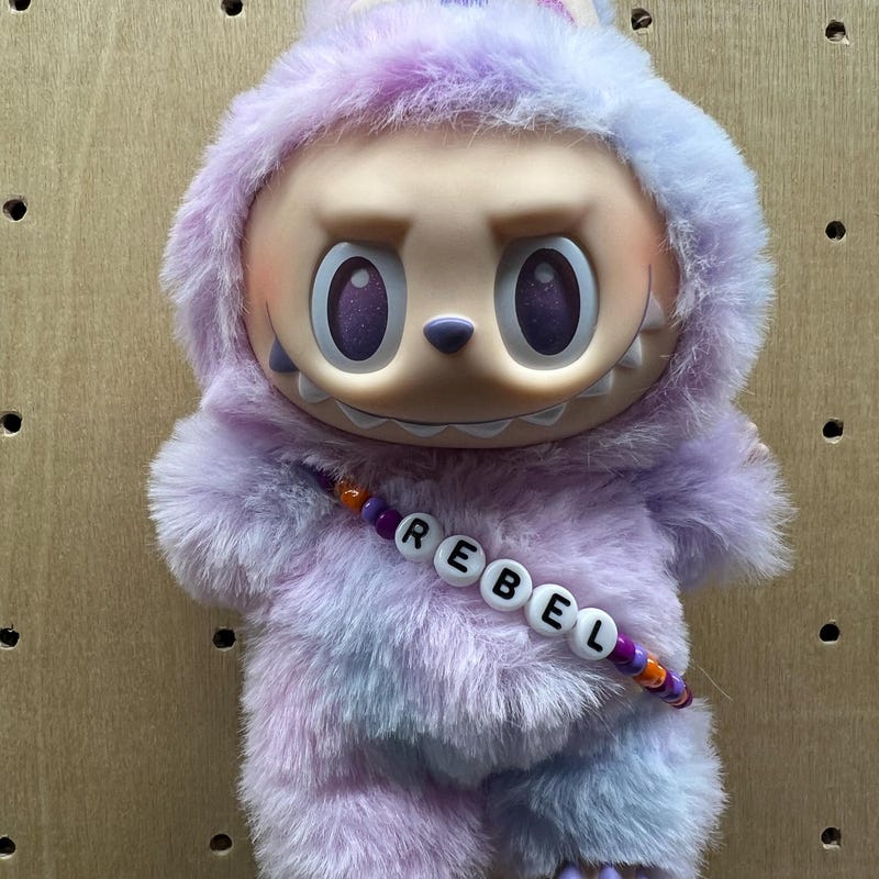 Pink and Yellow Labubu - Etsy