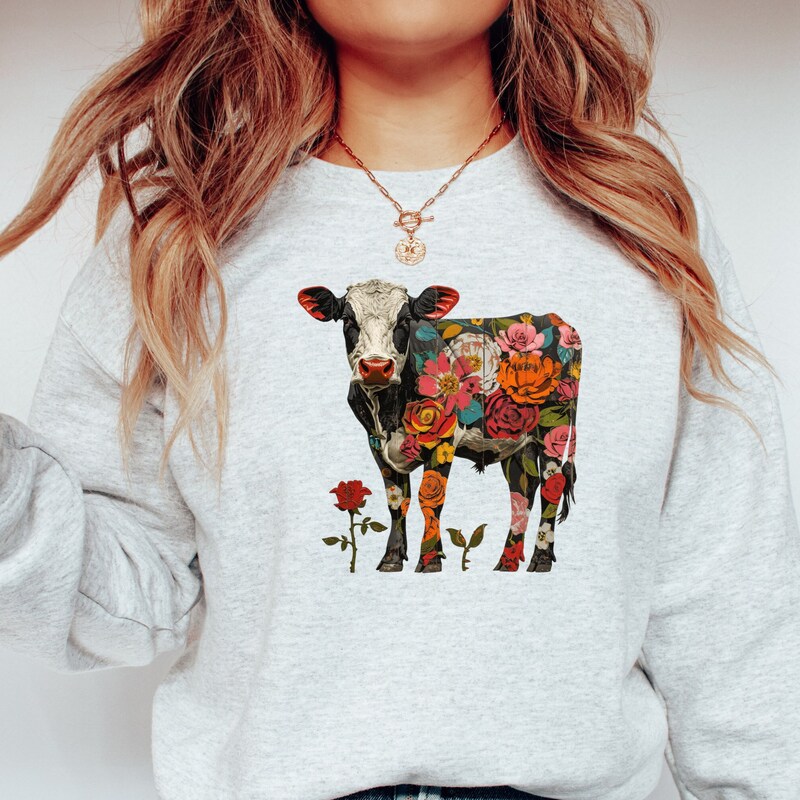 Cow Sweater - Etsy