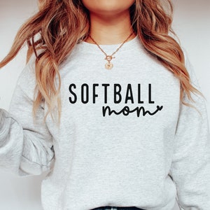 Softball Mom Sweatshirt, Softball Mom Crewneck, Softball Mom Shirt ...