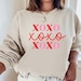 XOXO Valentines Sweatshirt, Cute Valentine's Day Crewneck, Girlfriend Valentine Sweater, Love ...