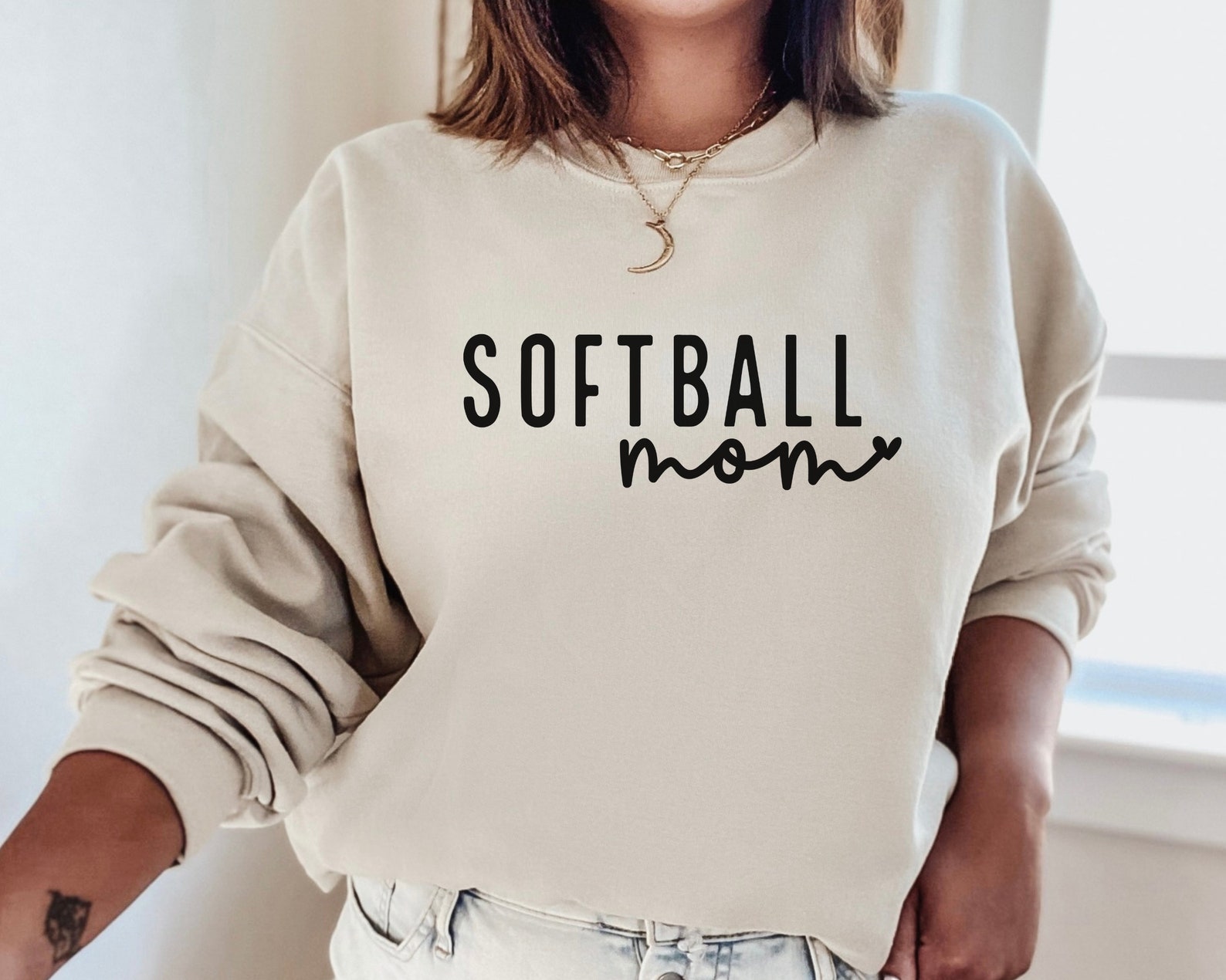 Softball Mom Sweatshirt, Softball Mom Crewneck, Softball Mom Shirt ...