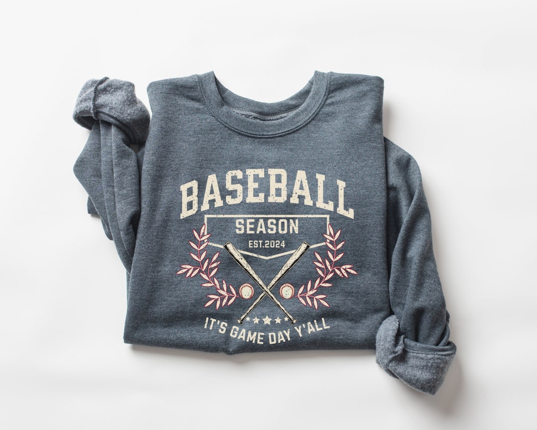 Baseball Season Sweatshirt, Baseball Sweater, Baseball Crewneck ...