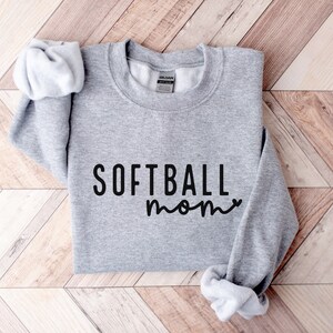Softball Mom Sweatshirt, Softball Mom Crewneck, Softball Mom Shirt ...