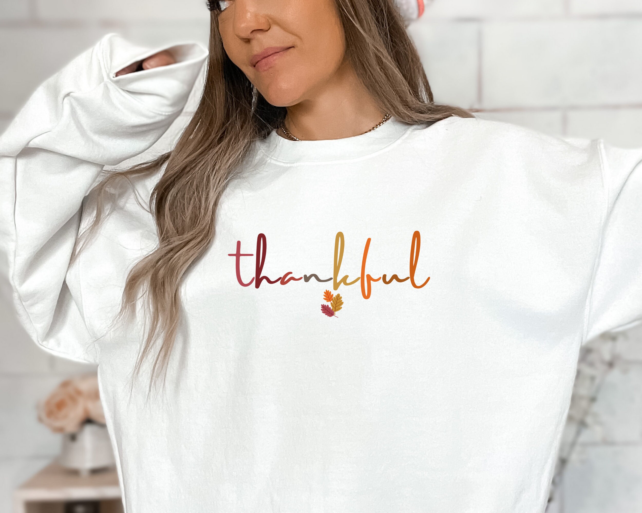 Thankful Sweatshirt, Womens Thanksgiving Sweatshirt, Thanksgiving ...