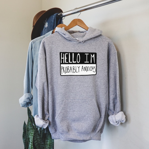Anxiety Hoodie - Etsy