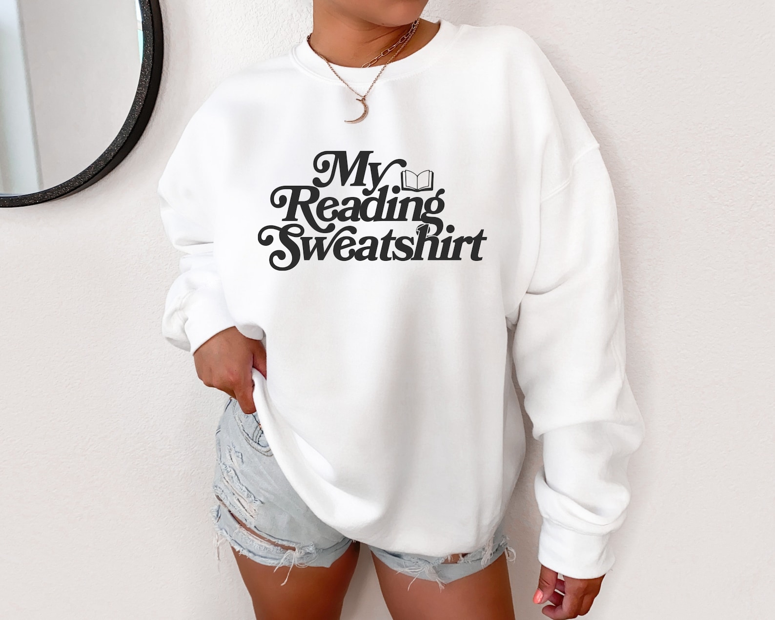 My Reading Sweatshirt Gift for Book Lover Bookish Sweater - Etsy