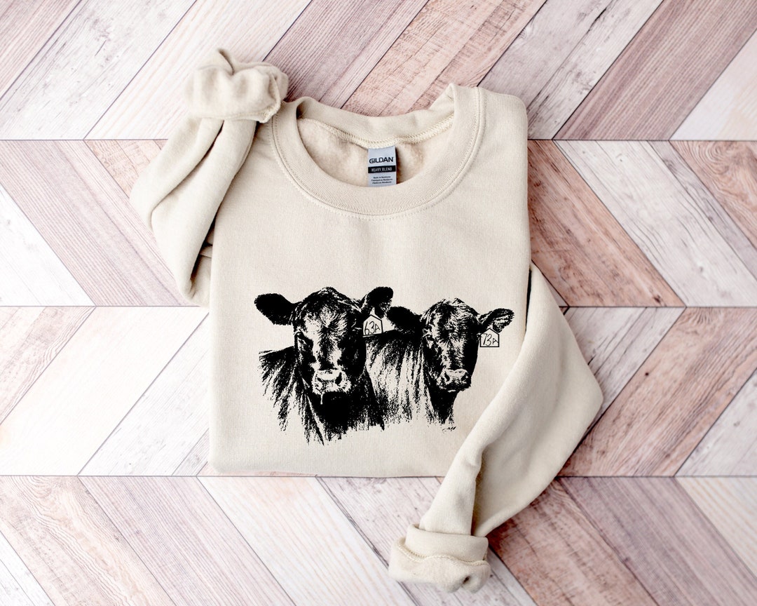Cows Sweatshirt, Cattle Sweatshirt, Cow Crewneck, Cattle Shirt, Cattle ...