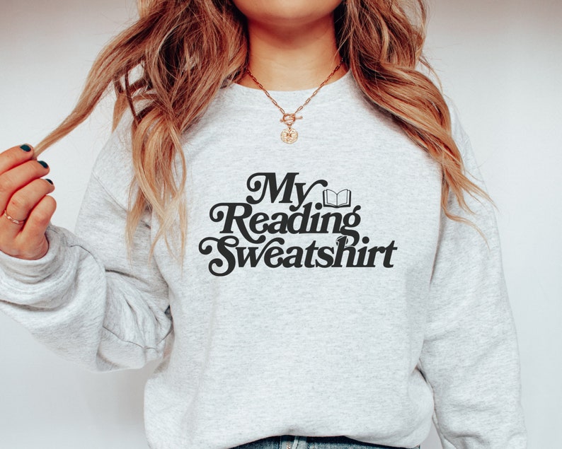 My Reading Sweatshirt Gift for Book Lover Bookish Sweater - Etsy