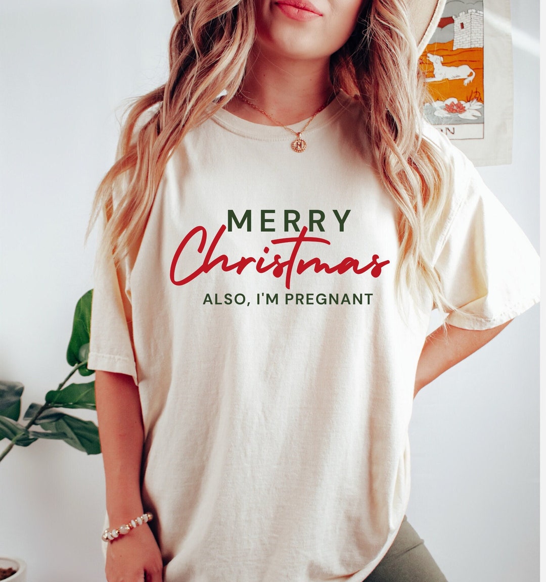 Merry Christmas Pregnancy Announcement Shirt Pregnancy Reveal Shirt