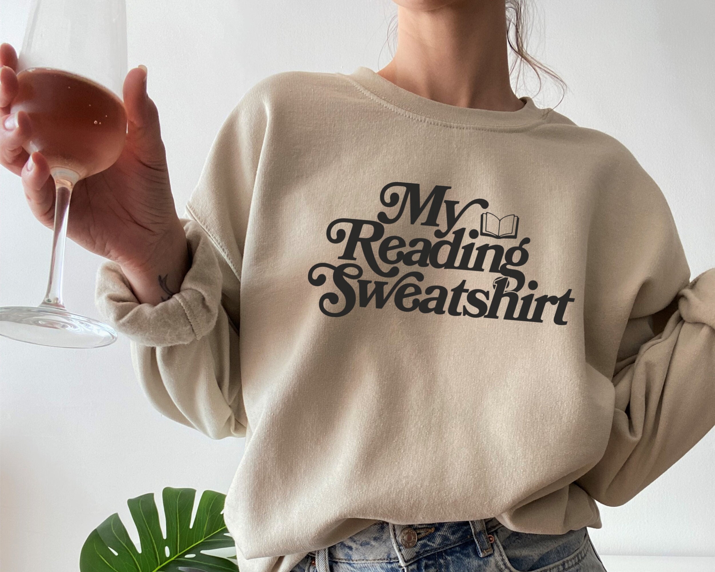 My Reading Sweatshirt Gift for Book Lover Bookish Sweater - Etsy