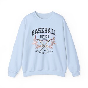 Baseball Season Sweatshirt, Baseball Sweater, Baseball Crewneck ...