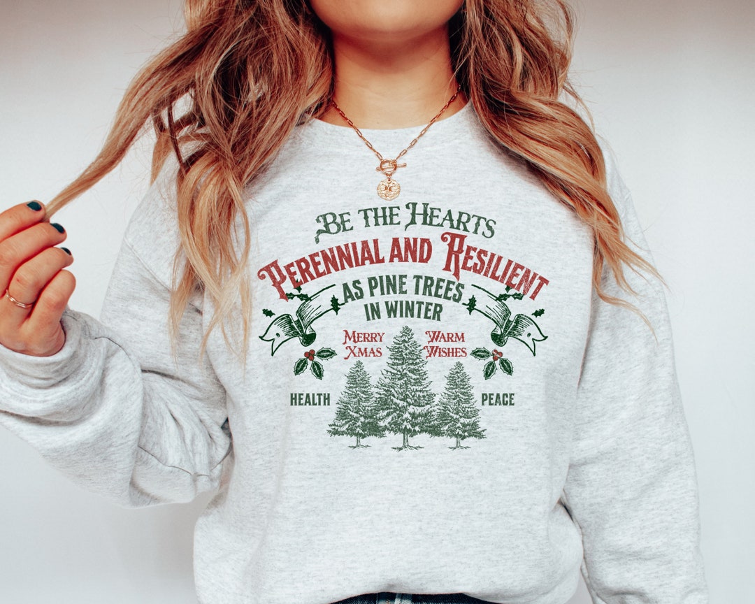 Be the Hearts Perennial Christmas Sweater, Christmas Pine Trees ...