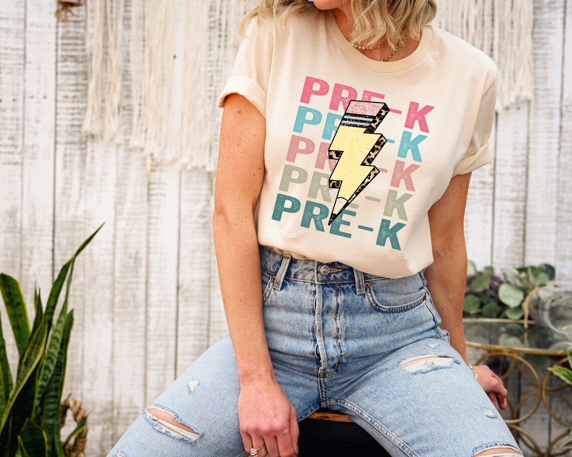 Pre-k Shirt, Prek Teacher Shirt, Pre-k Teacher Tee, Preschool Teacher ...
