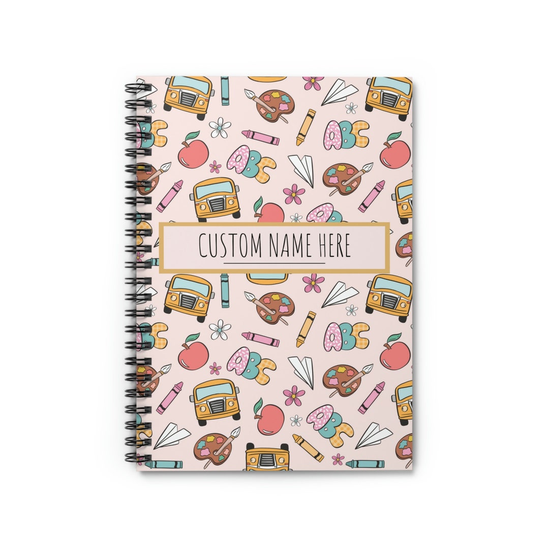 Custom Teacher Notebook, Personalized Spiral Notebook, Gift for Teacher ...
