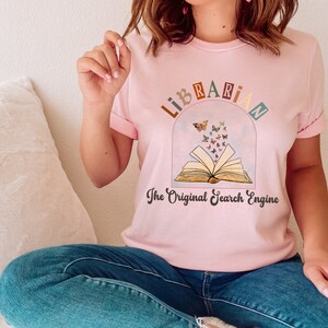Librarian Shirt, the Original Search Engine, Library Shirt, Librarian ...